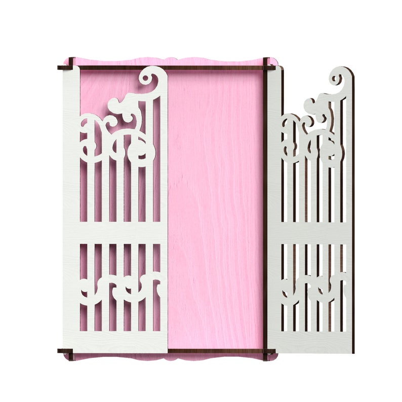 Wedding Invitation Box Gate Laser Cut Files | Etsy