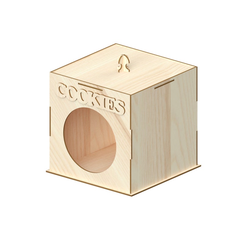 Vintage Cookies BoxLaser Cut Files laser cut template | Etsy