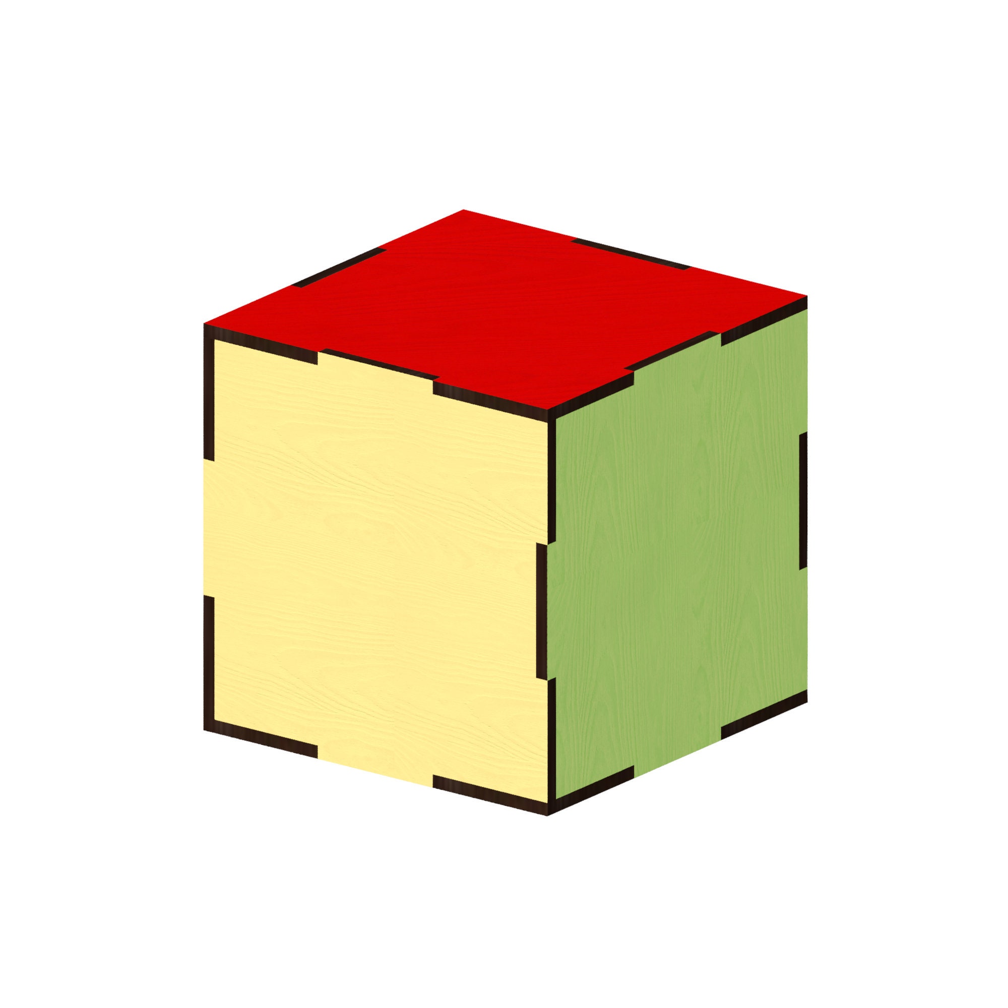 Cube Laser Cut Files Laser Cut Template Laser Cut Pattern | Etsy