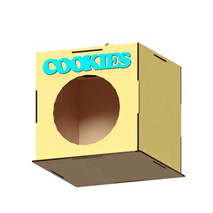 Vintage Cookies Box,laser Cut Files, Laser Cut Template, Vector for ...
