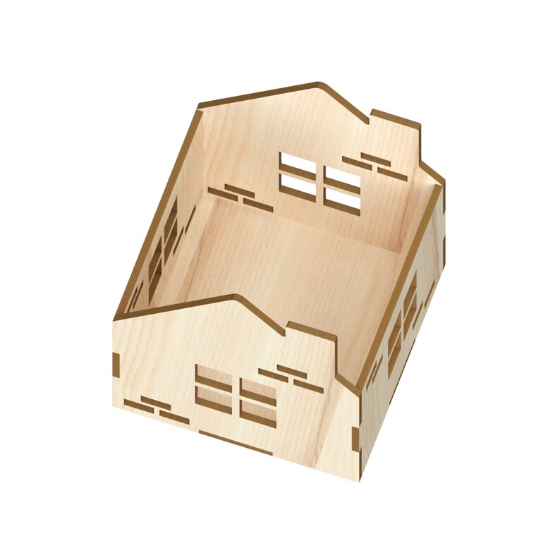 House Box Laser Cut Files laser cut template laser cut | Etsy