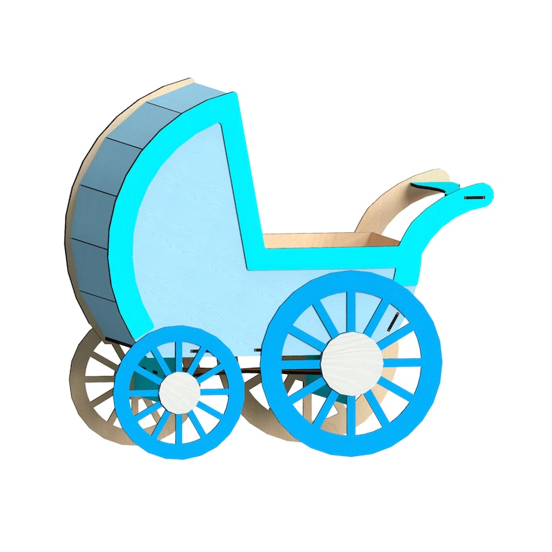 Strollerlaser Cut Files Laser Cut Template Vector for | Etsy