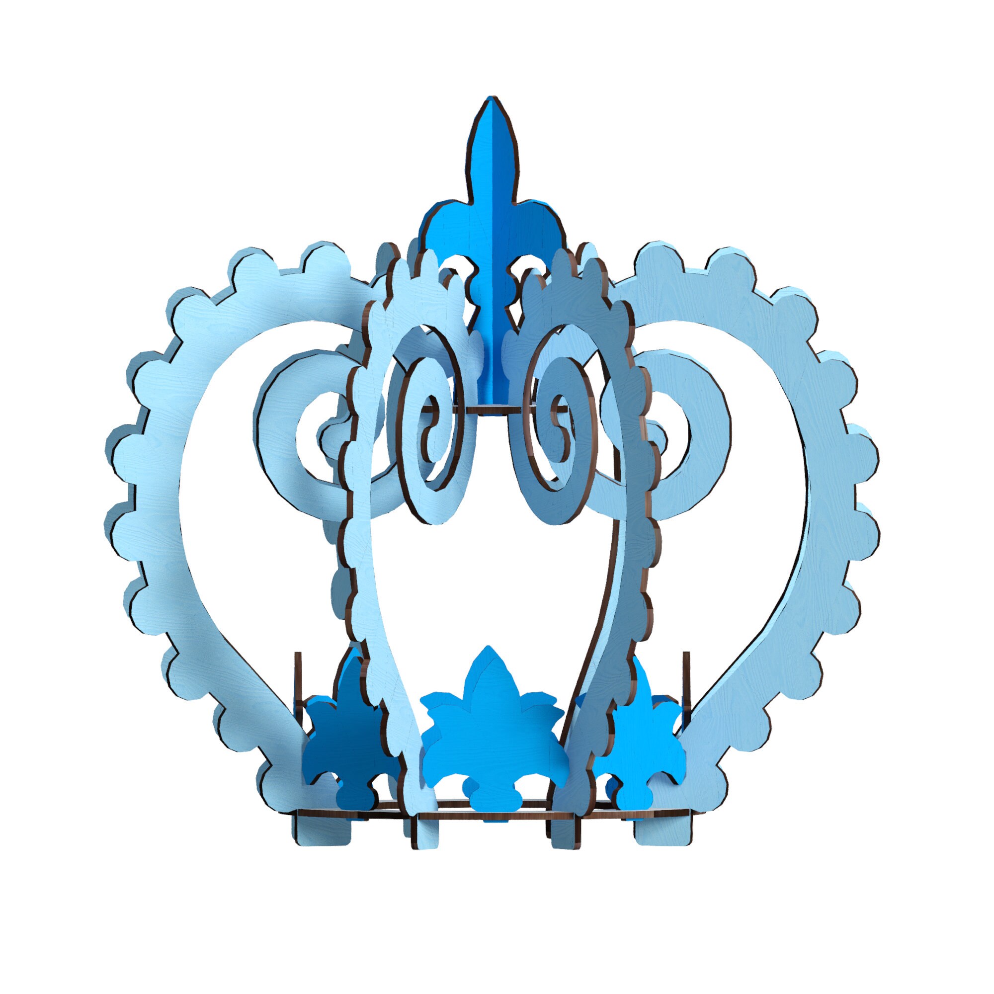 Crown Centerpiece Laser Cut Files SvgDxfPdfAiCdrEps | Etsy