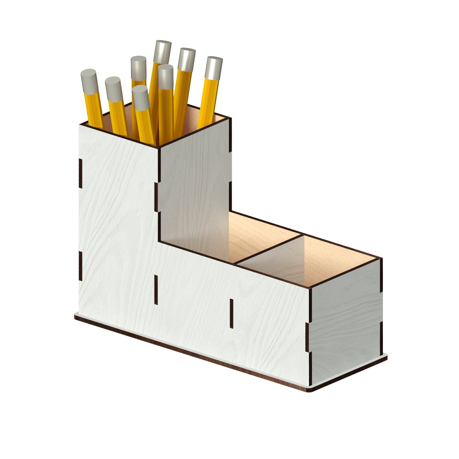 Pen Holder Laser Cut Files Laser Cut Template Vector for - Etsy