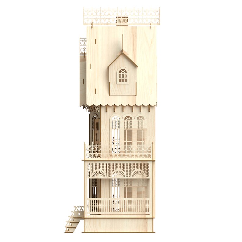 Victorian Cottage Dollhouse Laser Cut Files | Etsy