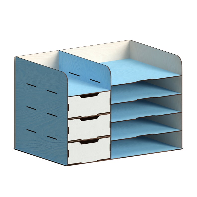 Laser Cut File Organizer: Svg, Dxf, Pdf, Ai, Cdr, Eps (digital Download ...
