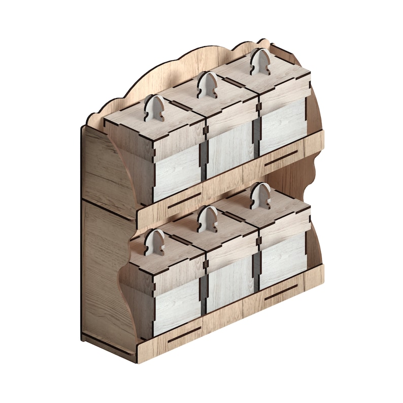 Spice Rack Laser Cut Files Laser Cut Template Laser Cut - Etsy