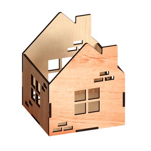 House Box, Laser Cut Files, Laser Cut Template, Laser Cut Pattern ...