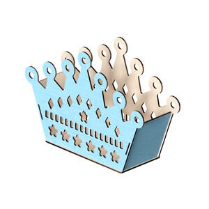Crown Box,laser Cut Files, Laser Cut Template, Vector for Laser, Laser ...
