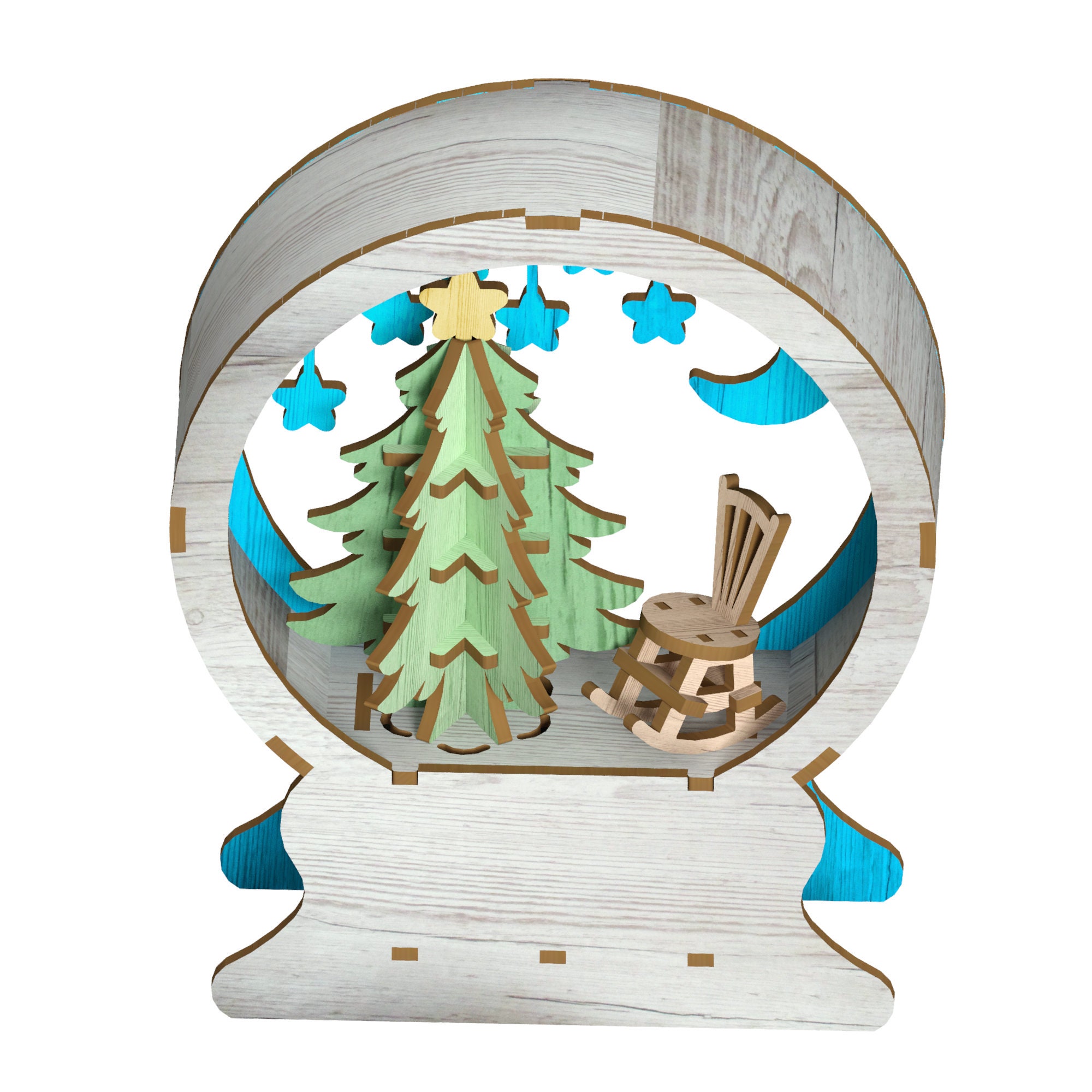 Snowball Christmas in Heaven Laser Cut Files | Etsy