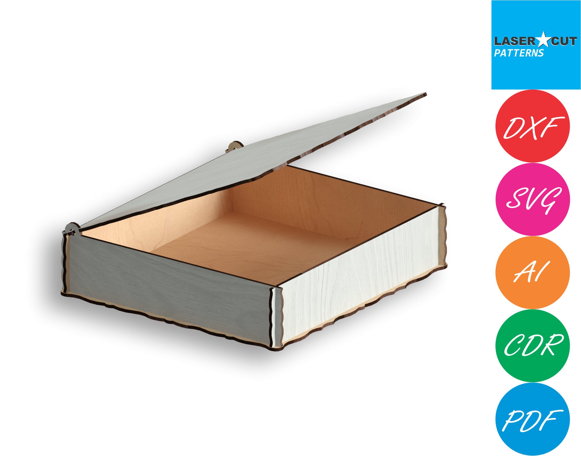 Small Box With Lid Laser Cut Files Laser Cut Template Laser - Etsy