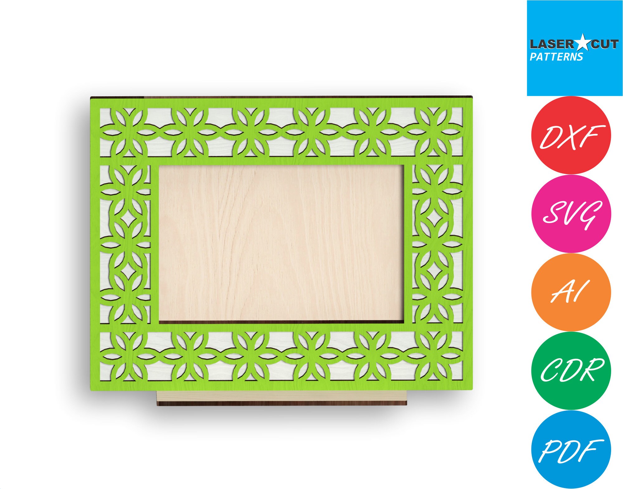 Photo Frame Laser Cut Files Svgdxfpdfaicdreps Laser | Etsy