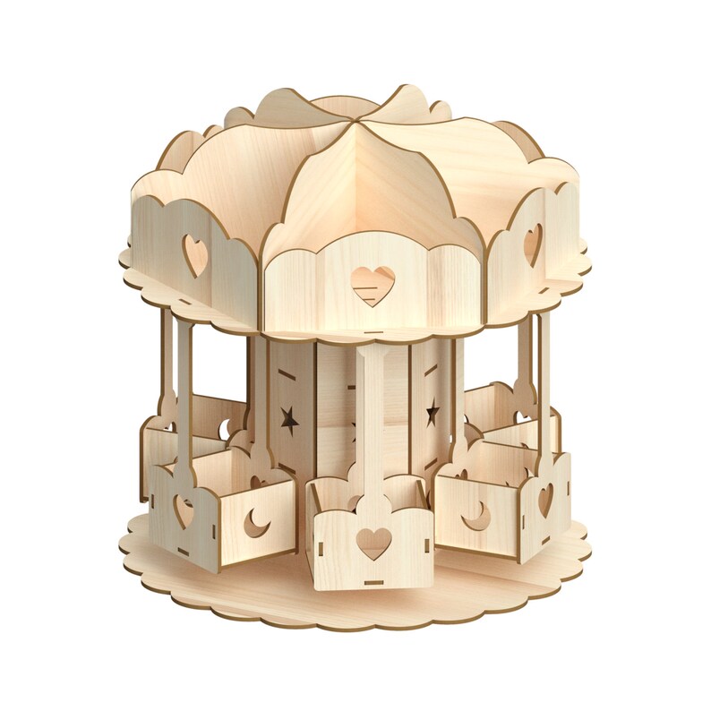 Candy Bar CarouselLaser Cut Files laser cut template Vector | Etsy