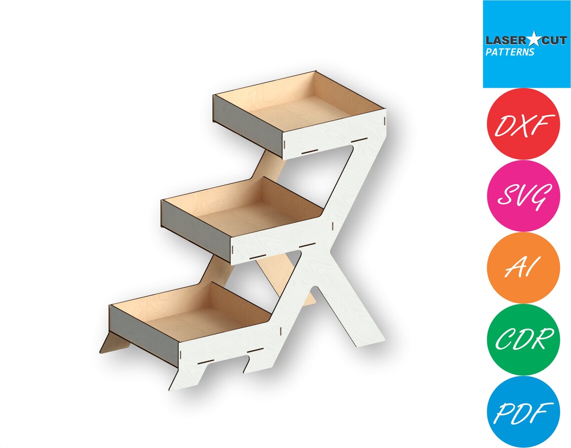 Candy Bar Stand Pattern Vector for Laser Cutting - Etsy