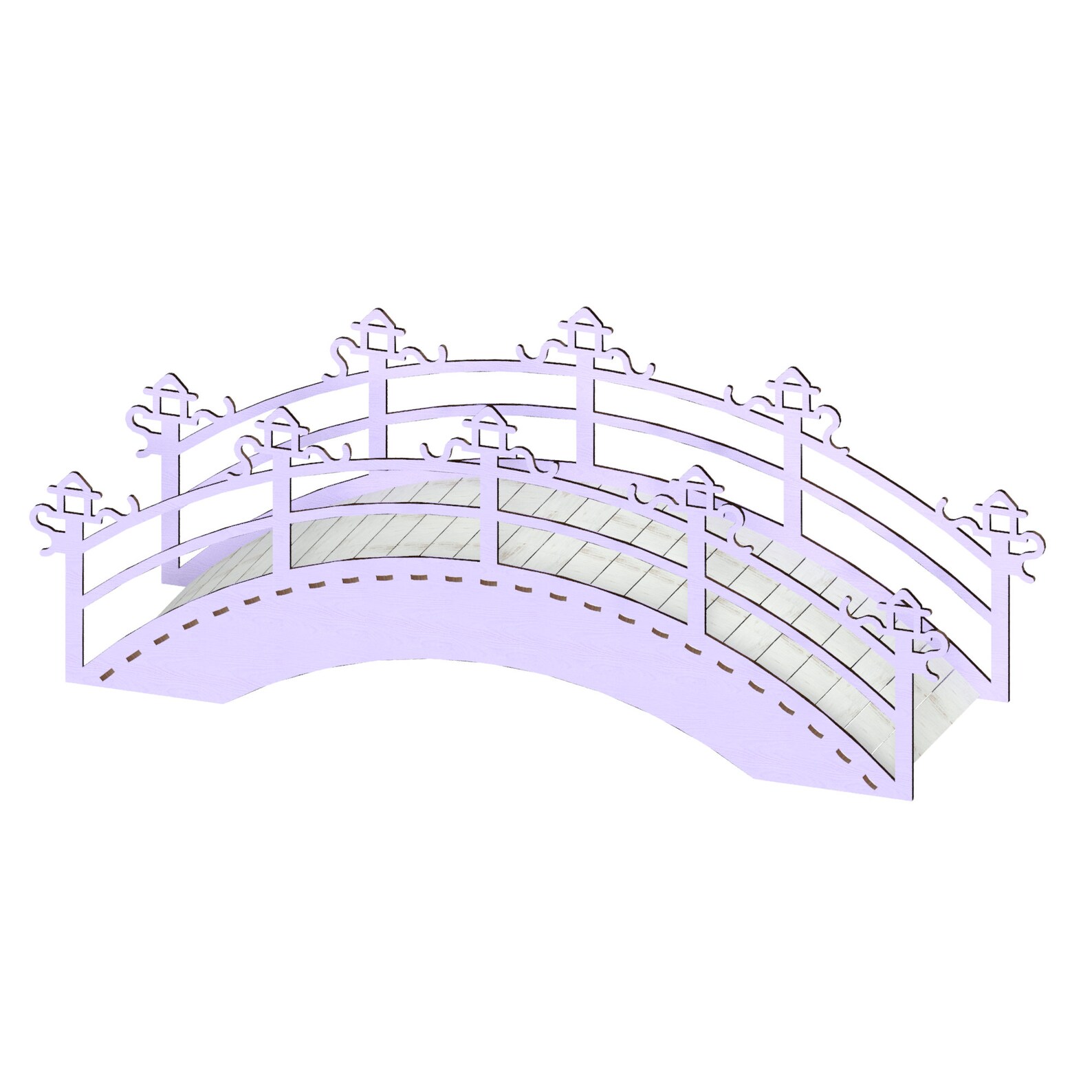Bridge Model Laser Cut Files Svgdxfpdfaicdreps Laser | Etsy