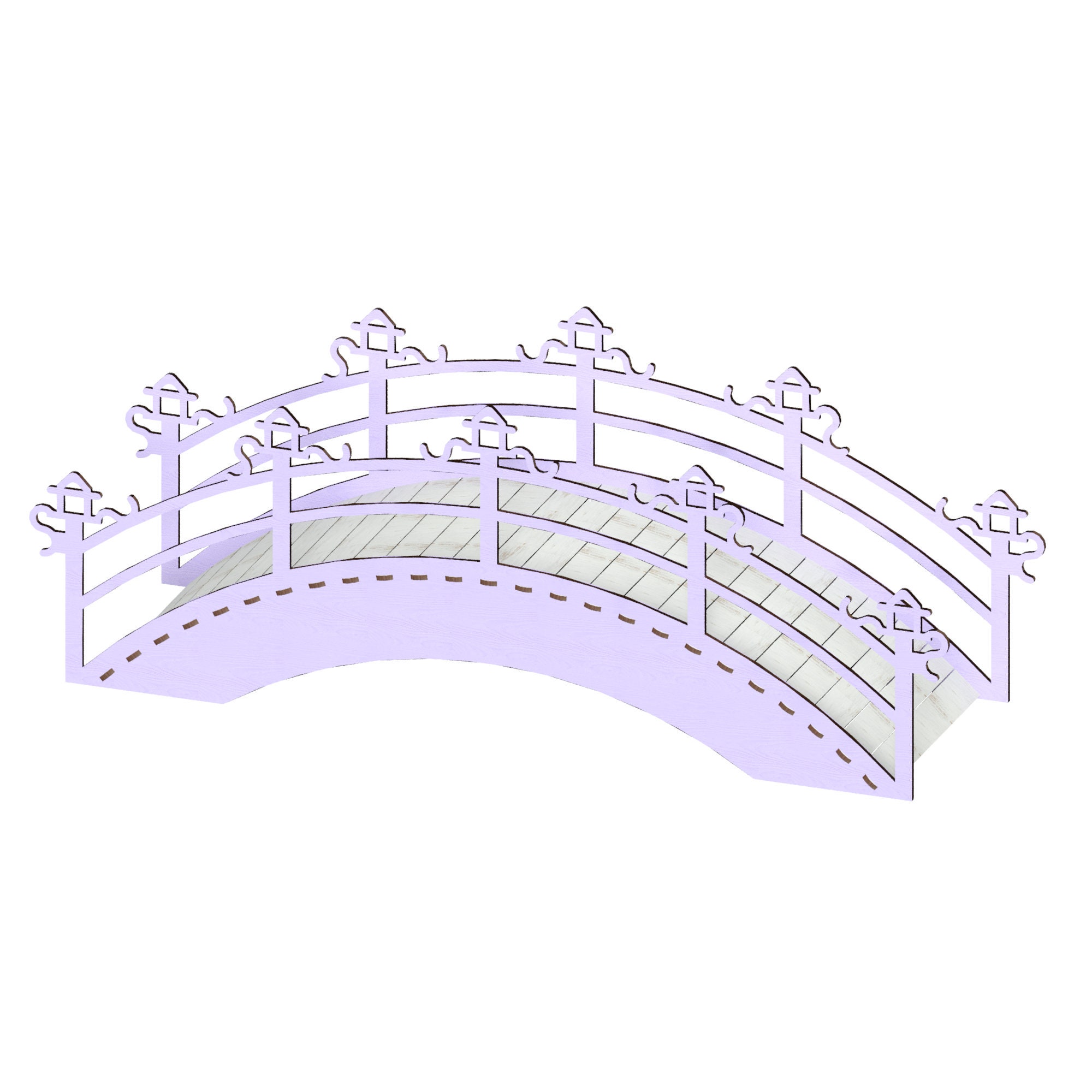 Bridge Model Laser Cut Files Svgdxfpdfaicdreps Laser | Etsy