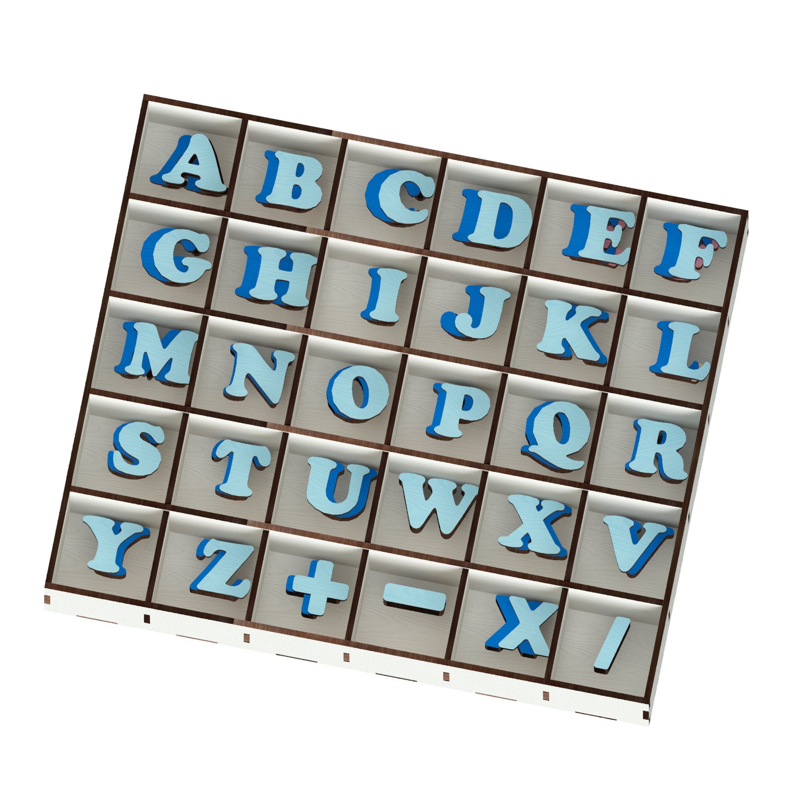 Alphabet Box Laser Cut Files Svgdxfpdfaicdreps Laser - Etsy