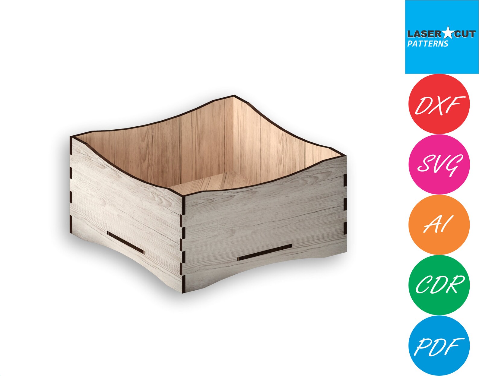 Box Laser Cut Files Laser Cut Template Laser Cut Pattern - Etsy