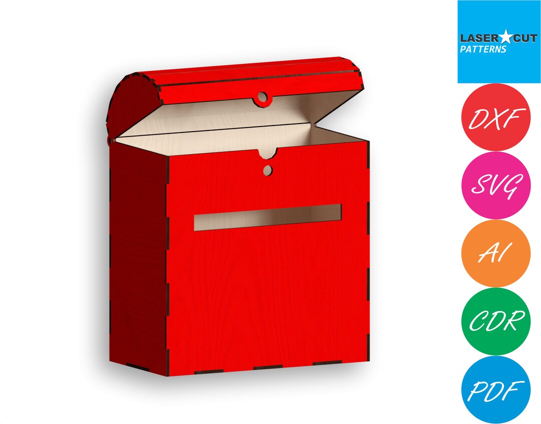 Mailbox Laser Cut Files Svgdxfpdfaicdreps Laser - Etsy