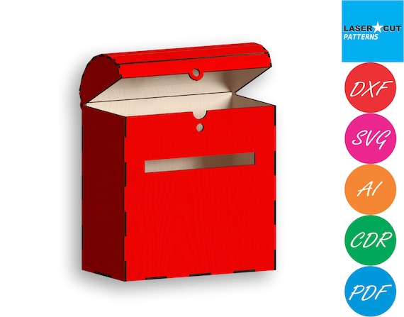 Mailbox Laser Cut Files Svgdxfpdfaicdreps Laser - Etsy