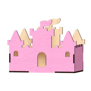 Castle Box,laser Cut Files, Laser Cut Template, Vector for Laser, Laser ...