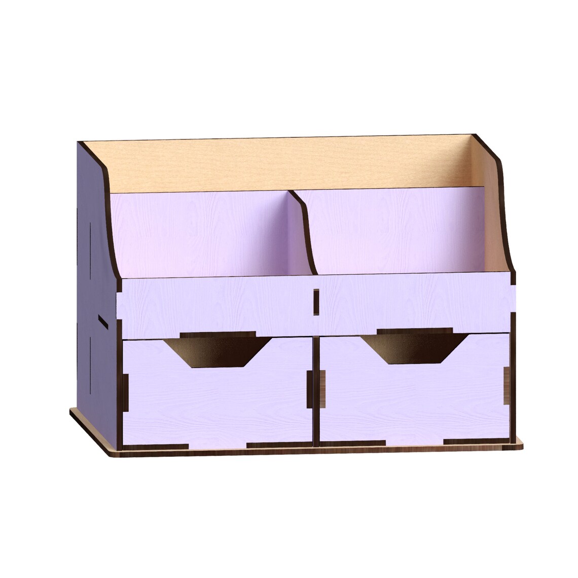 Desk Organizerlaser Cut Files Laser Cut Template Vector for | Etsy