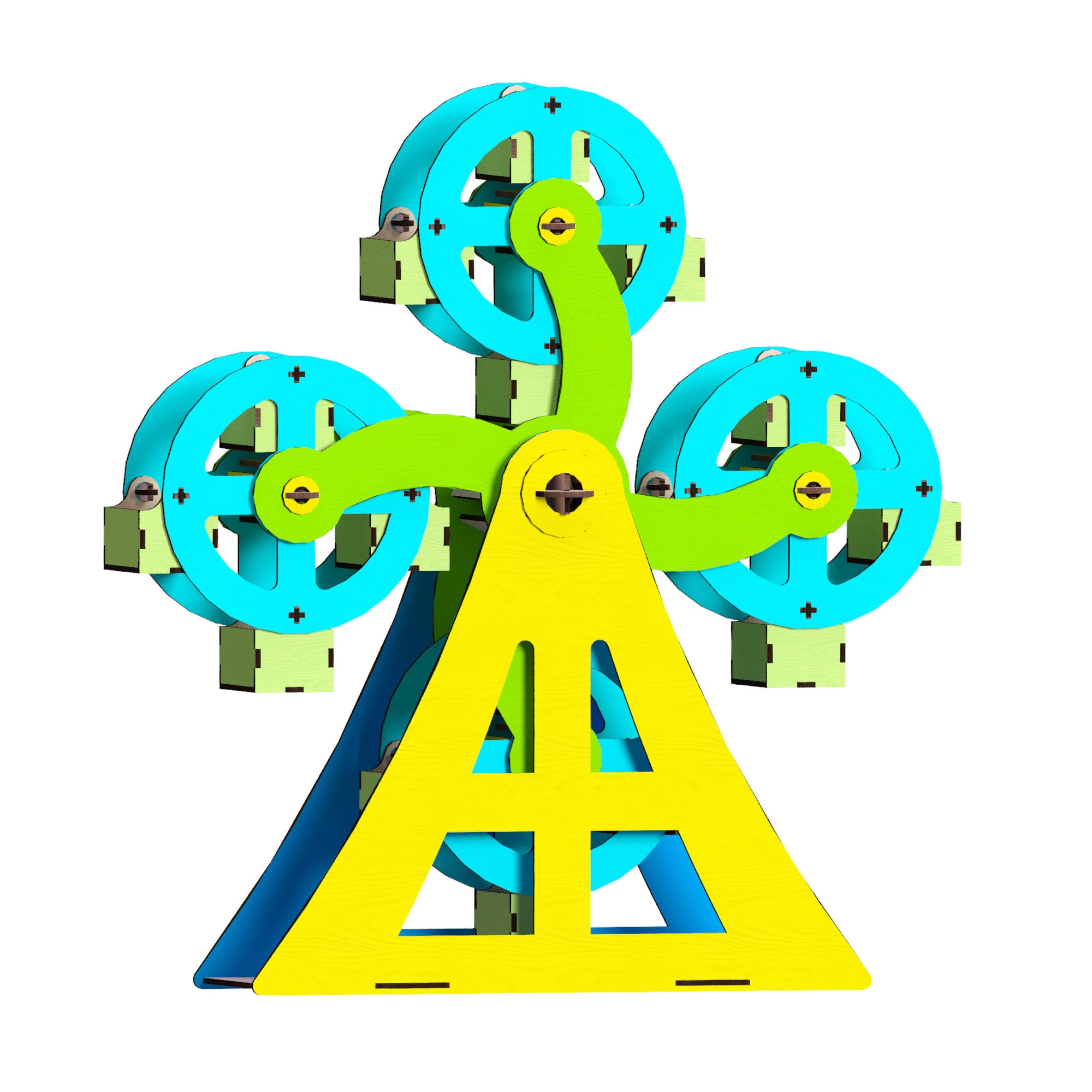 Ferris Wheellaser Cut Files Laser Cut Template Vector for - Etsy