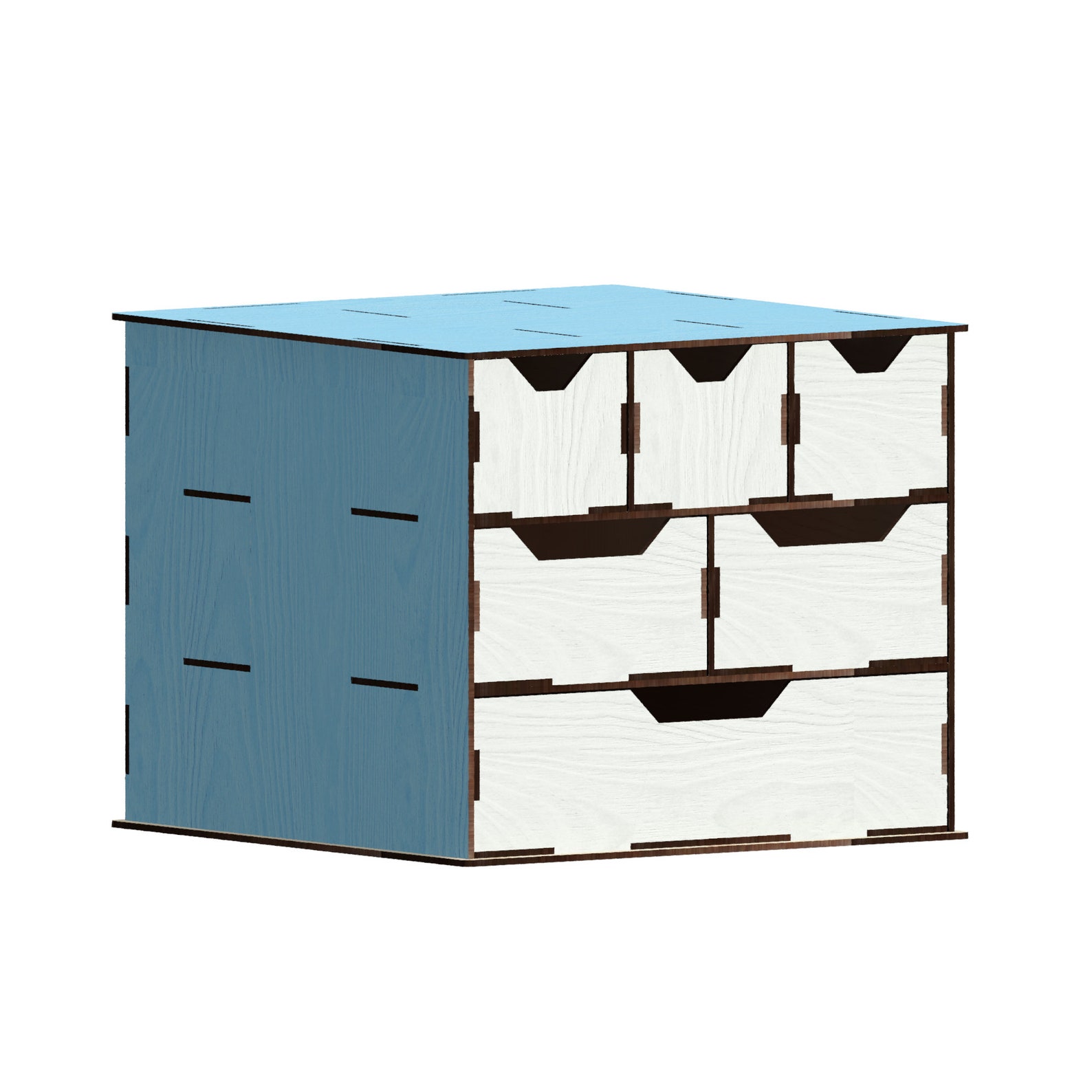 Drawer Organizer Laser Cut Files SvgDxfPdfAiCdrEps | Etsy