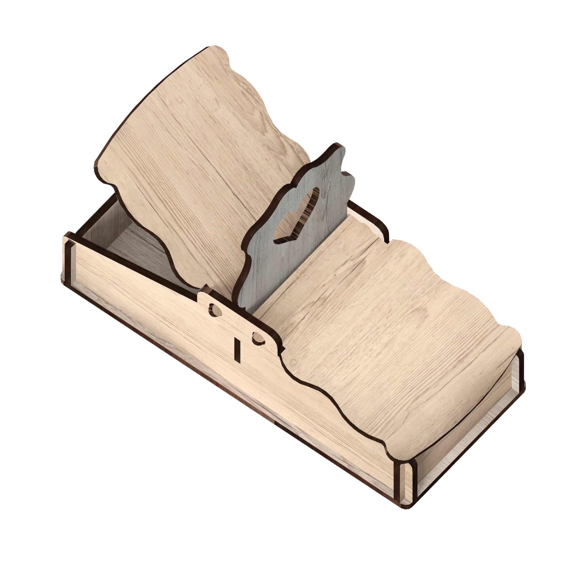 Tea Box With Lid Laser Cut Files Laser Cut Template Laser - Etsy