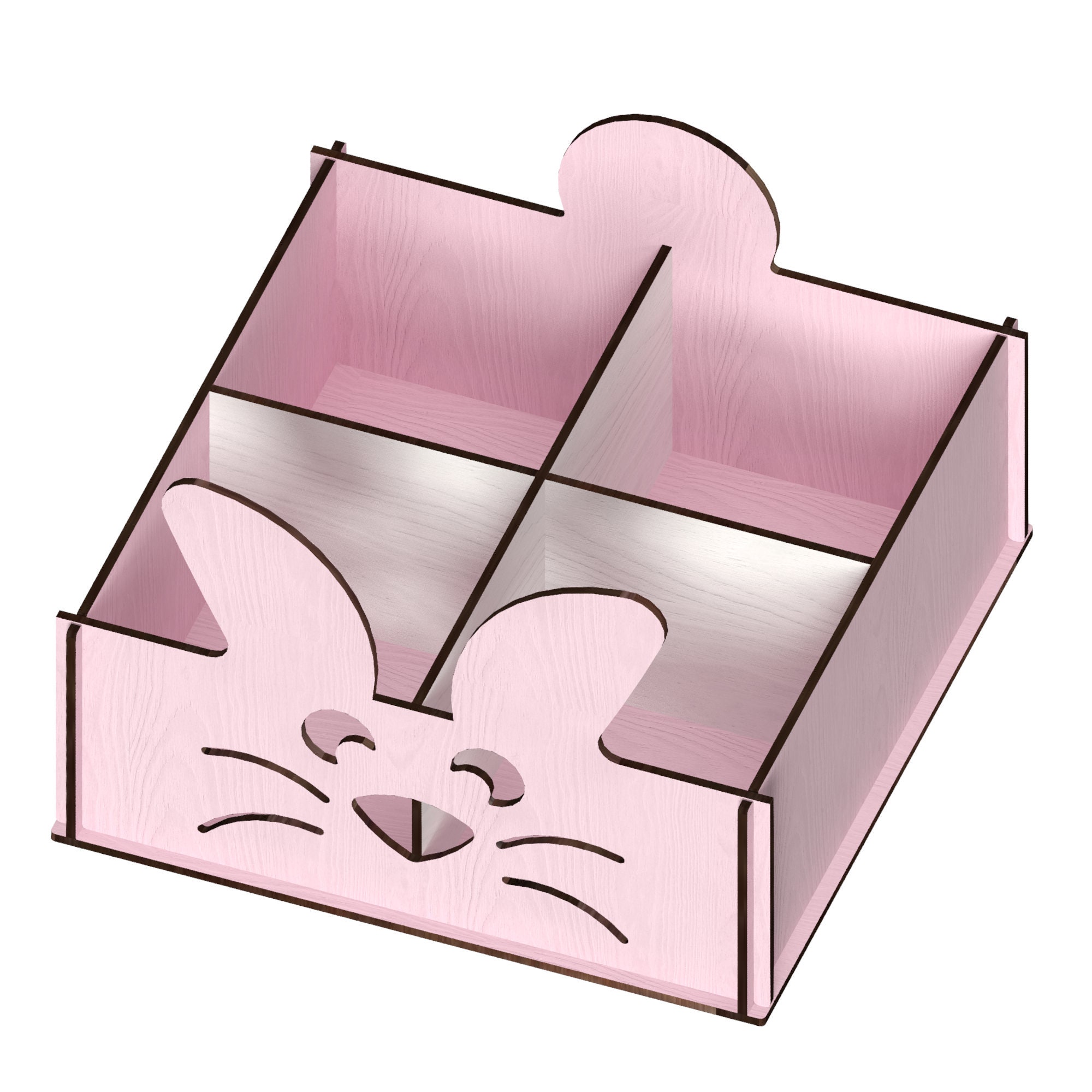Rabbit Box Laser Cut Files Laser Cut Template Vector for | Etsy
