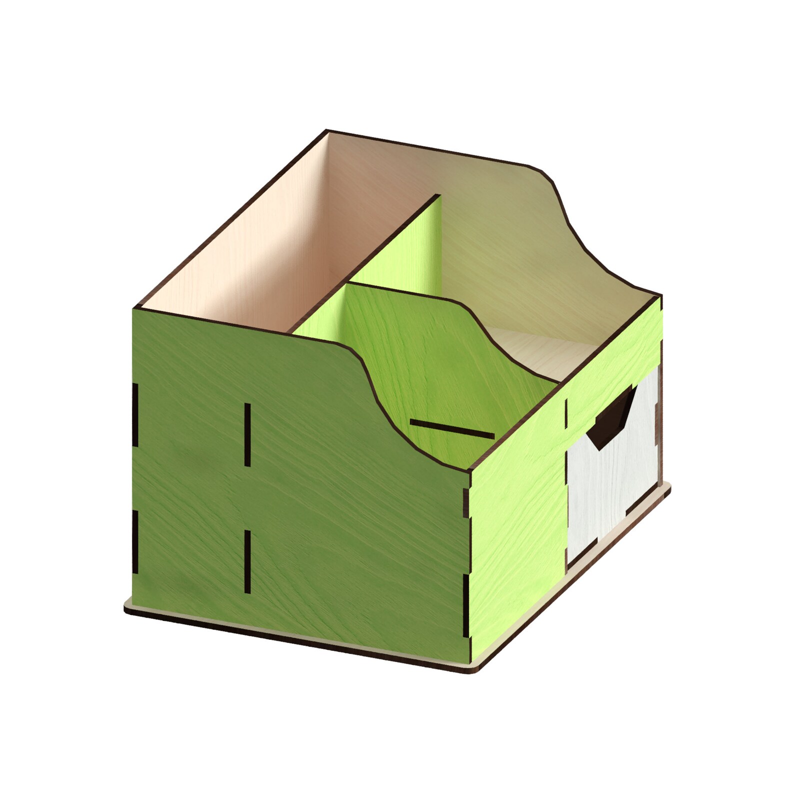 Desk Organizer Laser Cut Files Laser Cut Template Vector | Etsy