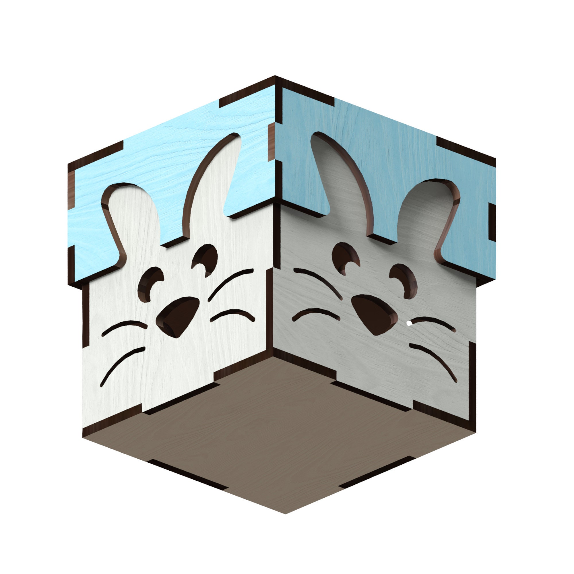 Rabbit Box Laser Cut Files Laser Cut Template Laser Cut | Etsy