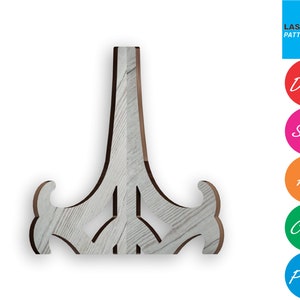 Plate Stand Laser Cut Files Svgdxfpdfaicdreps Laser - Etsy