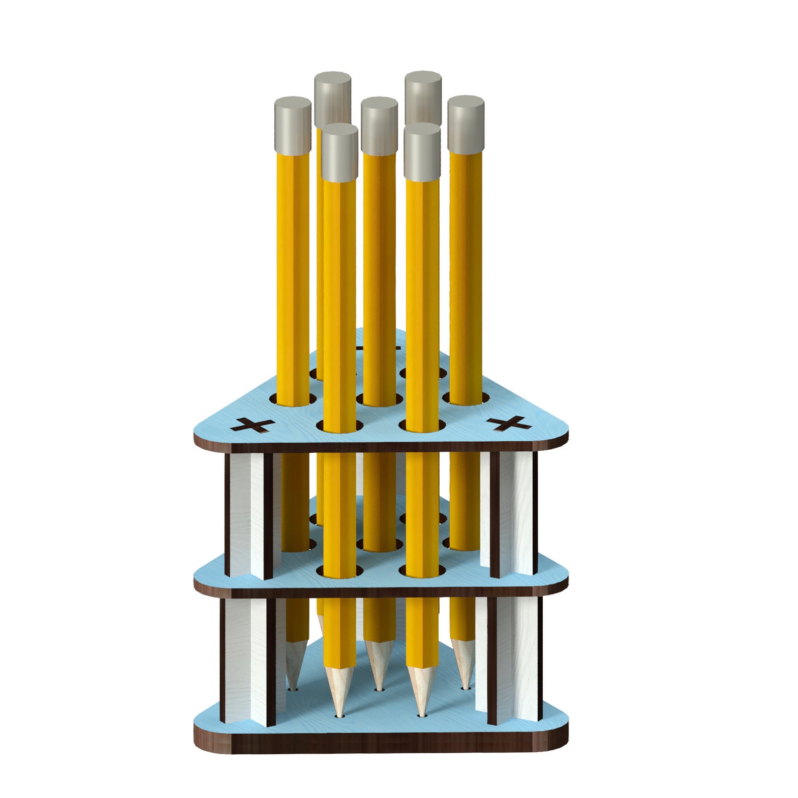 Pen Holder Laser Cut Files SvgDxfPdfAiCdrEps laser | Etsy