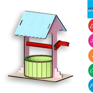 Well Centerpiece Laser Cut Files Svgdxfpdfaicdreps - Etsy