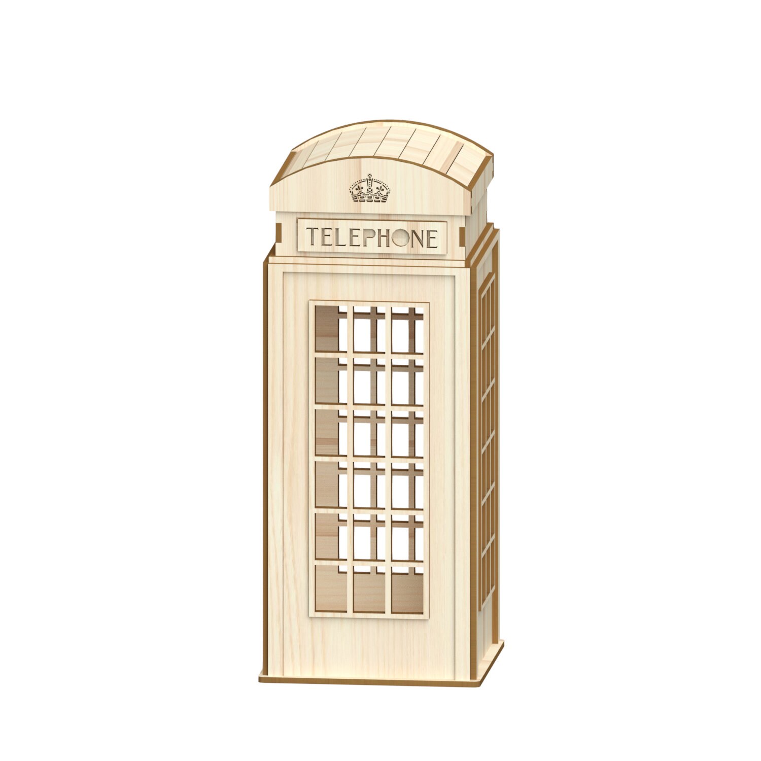 Telephone Box Laser Cut Files laser cut template laser cut | Etsy
