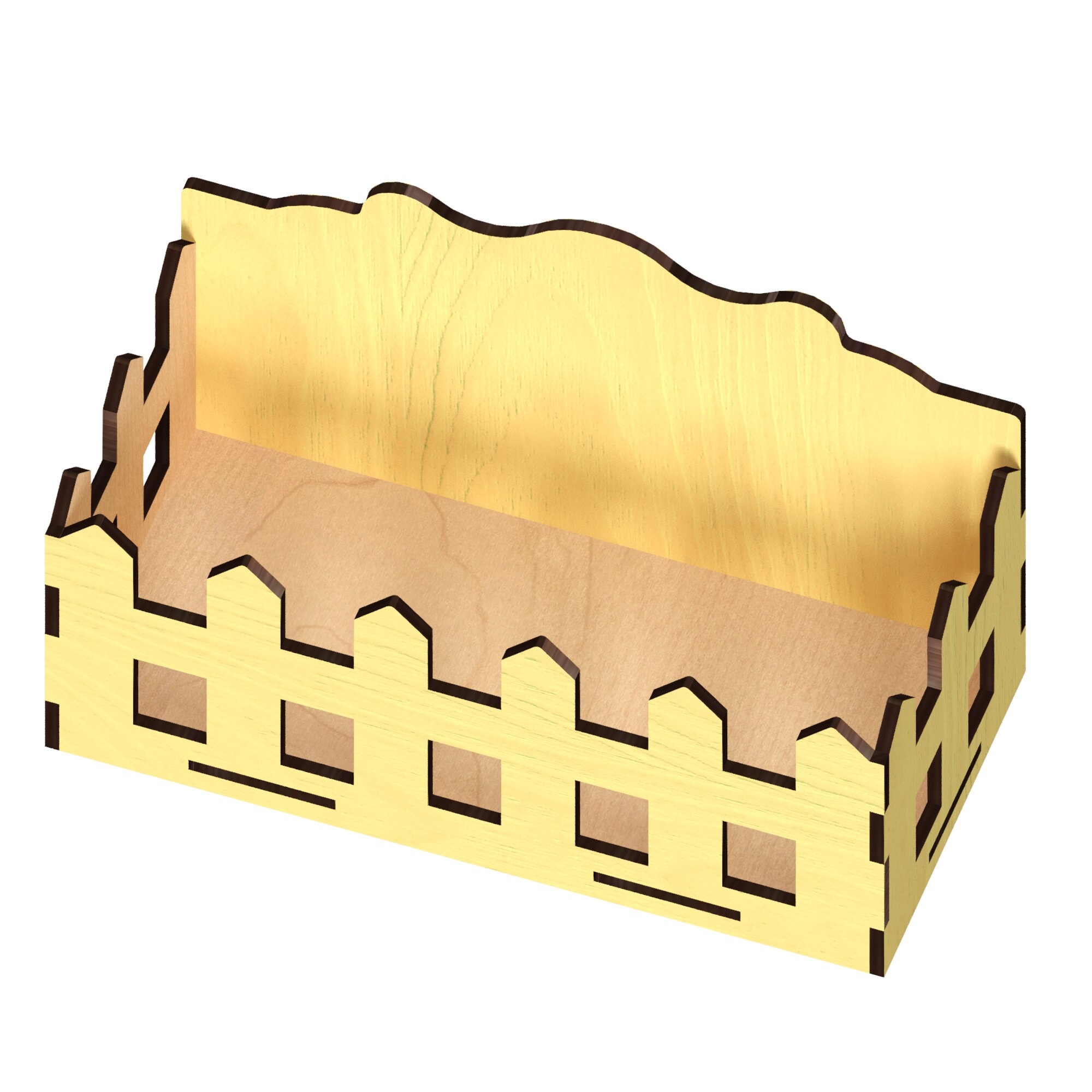 Fence Boxlaser Cut Files Laser Cut Template Vector for | Etsy