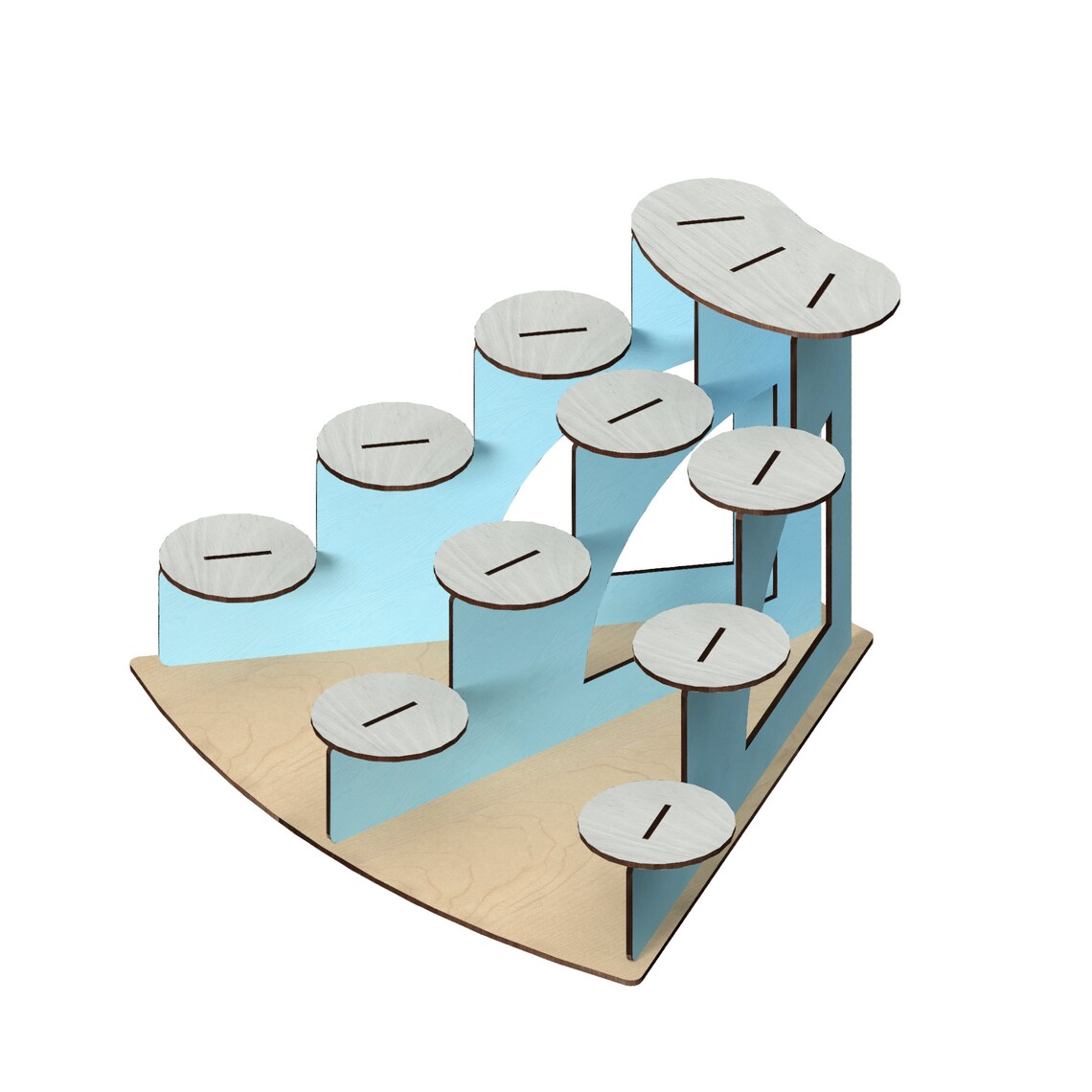 Laser Cut Cupcake Stand Template: Vector Files (digital Download) - Etsy