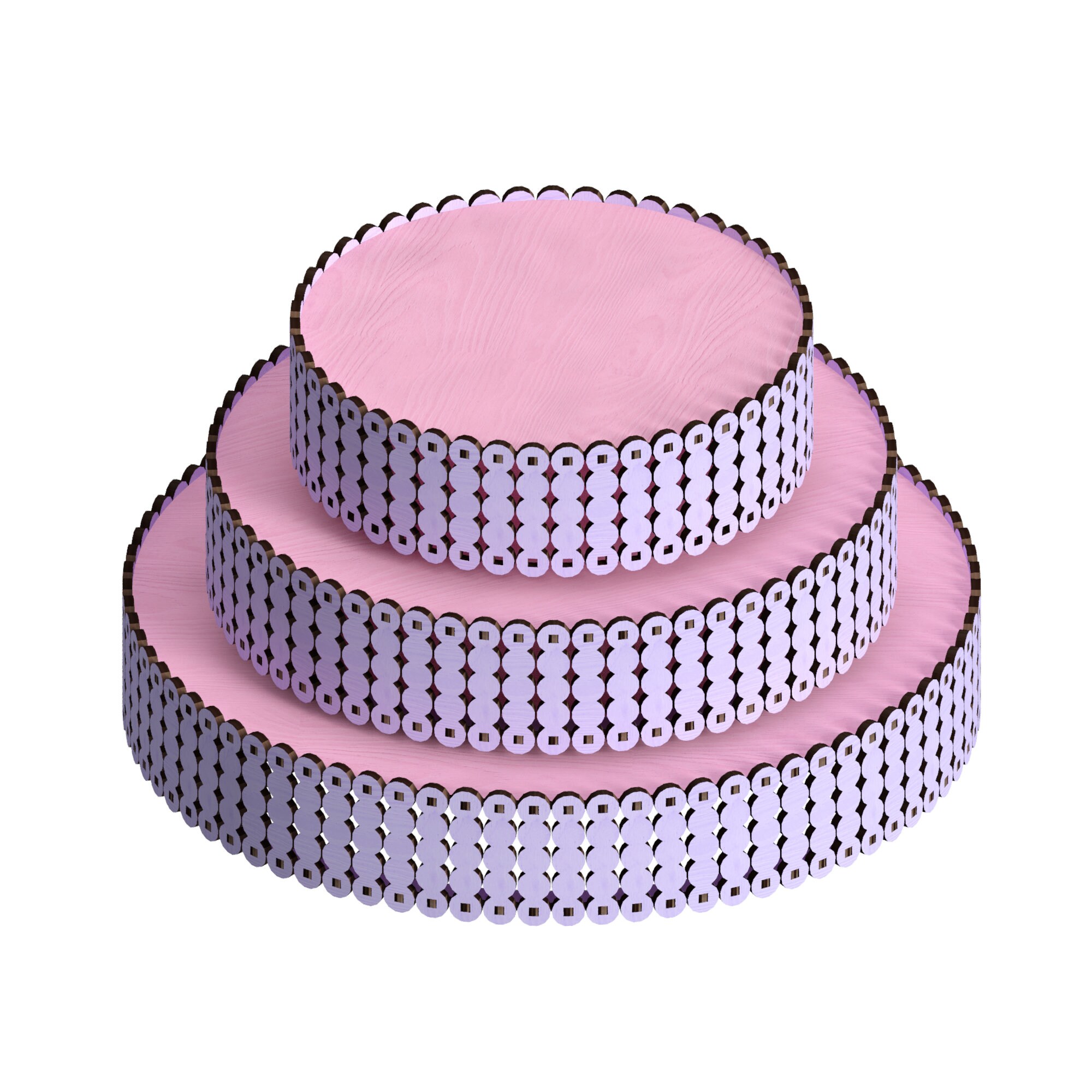 Round Tray Setlaser Cut Files Laser Cut Template Vector for | Etsy