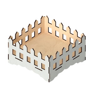 Fence Box,laser Cut Files, Laser Cut Template, Vector for Laser, Laser ...