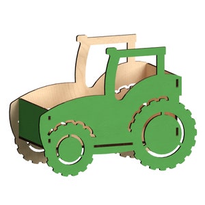 Laser Cut Farm Tractor Box Template: Vector Files (3.2mm, Digital ...