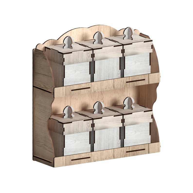 Spice Rack Laser Cut Files Laser Cut Template Laser Cut - Etsy