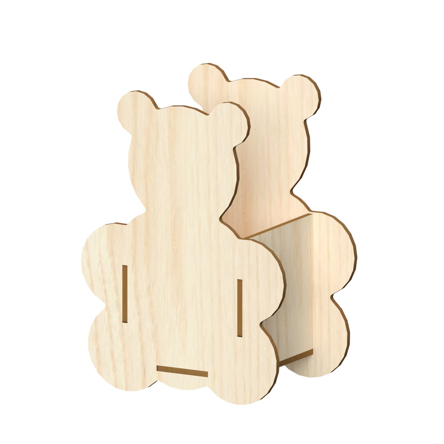 Bear BoxLaser Cut Files laser cut template Vector for | Etsy