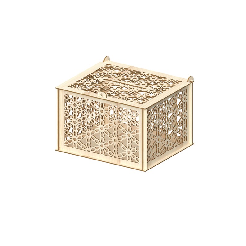 Wedding Card Box Laser Cut Files SvgDxfPdfAiCdrEps | Etsy