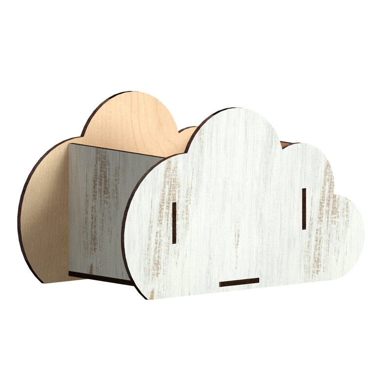 Cloud Box Pattern Vector for Laser Cutting Cncsvglaser Cut - Etsy