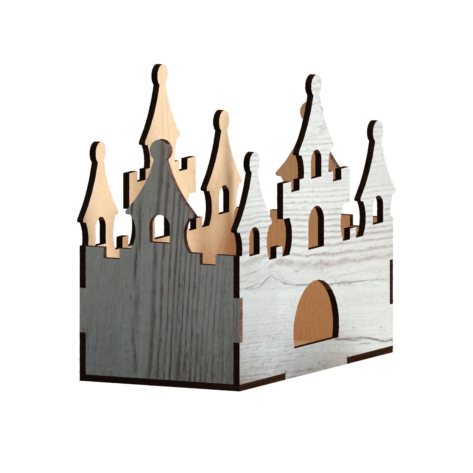 Castle Box Laser Cut Files Laser Cut Template Laser Cut - Etsy