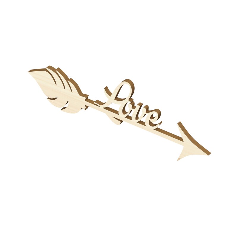 Love Arrow Laser Cut Files SvgDxfPdfAiCdrEps laser | Etsy