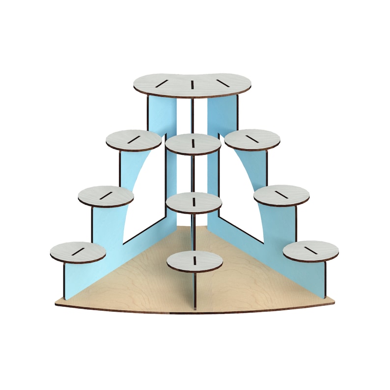 Laser Cut Cupcake Stand Template: Vector Files (digital Download) - Etsy