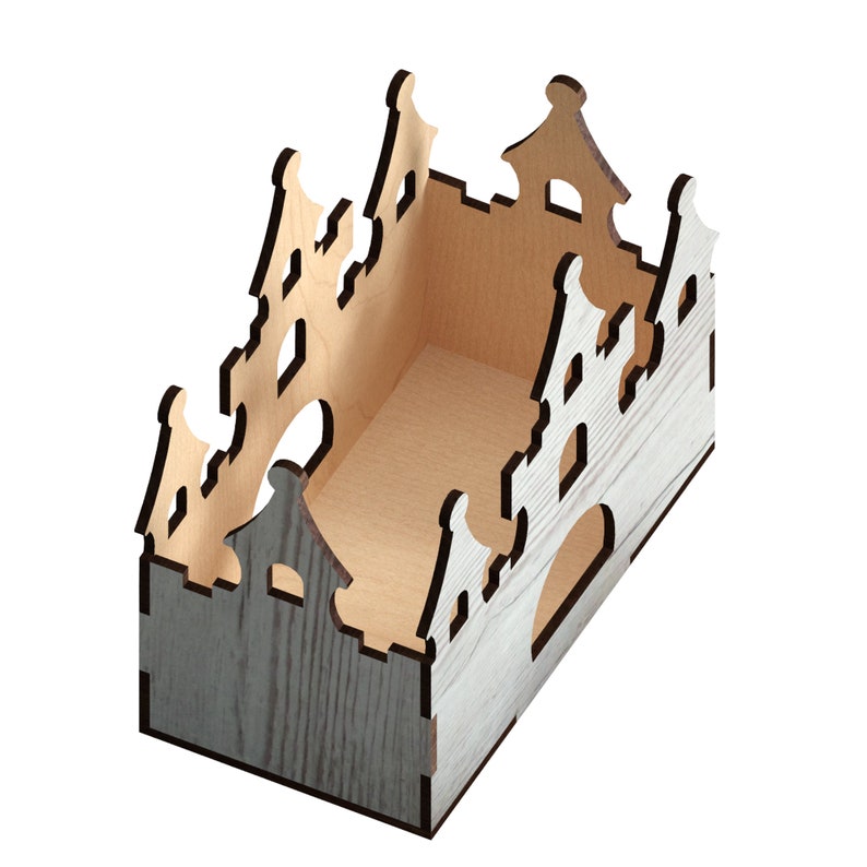 Castle Box Laser Cut Files Laser Cut Template Laser Cut - Etsy