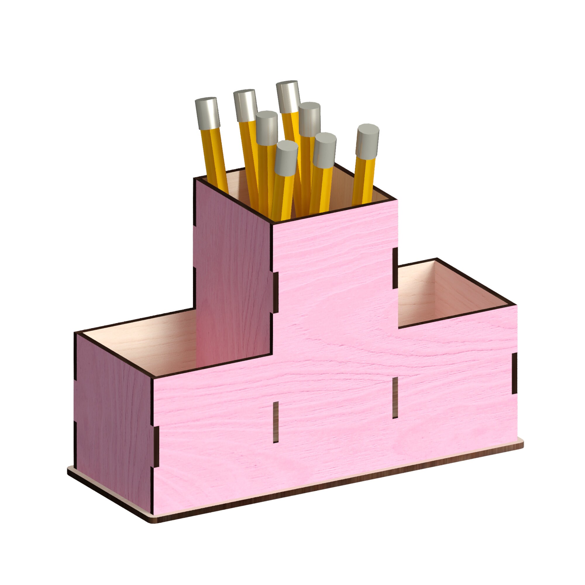 Pen Holder Laser Cut Files Laser Cut Template Vector for - Etsy UK